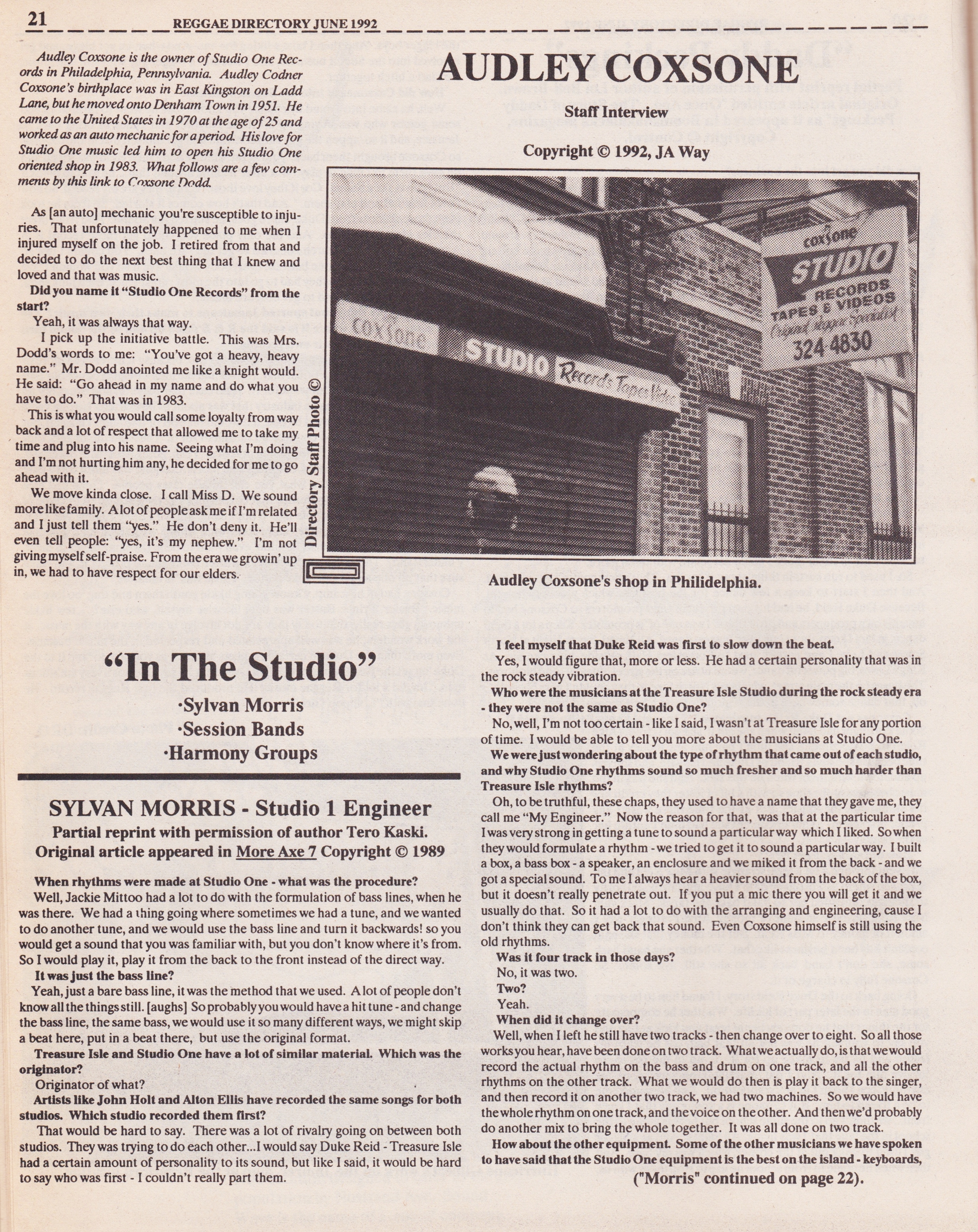 Rare Coxsone Dodd Interview, 1993 – LEGENDARY REGGAE