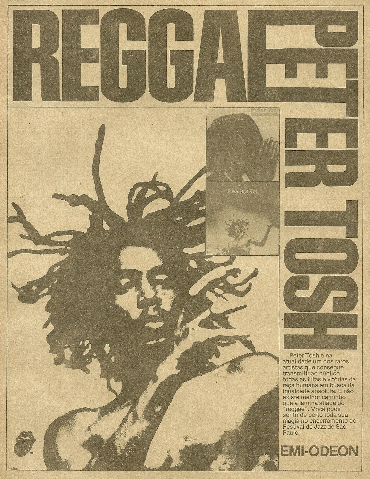 Peter Tosh & Word Sound And Power , Brazil 1980 – LEGENDARY REGGAE